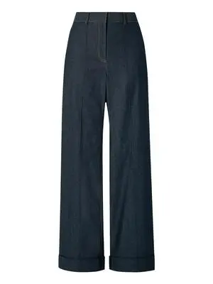 Adam Lippes High-rise Wide-leg Jeans - Blue