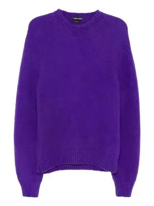 TOM FORD Cashmere Crew-neck Sweater - Purple