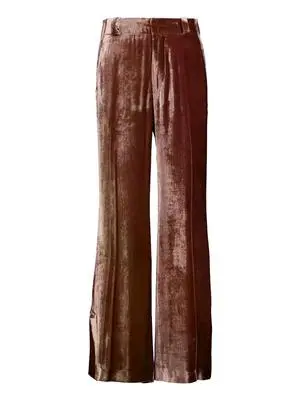 La DoubleJ Good Butt Velvet-texture Trousers - Pink