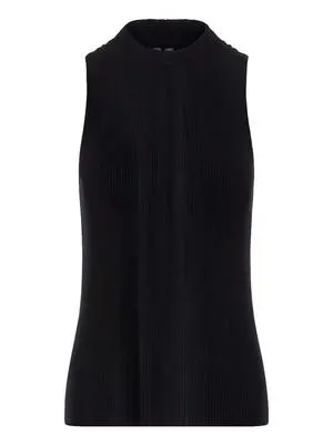 Rick Owens Ribbed-knit Tank Top - Black