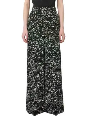 Max Mara Wide-leg Printed Trousers - Black