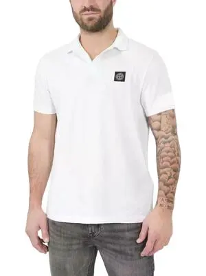 STONE ISLAND Logo Patch Polo Shirt