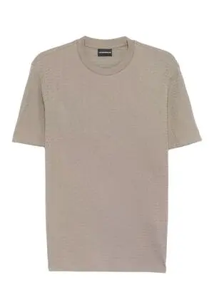 Emporio Armani Textured T-shirt - Grey