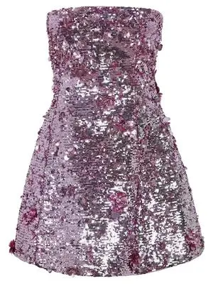 Simkhai Arta Sequin-embellished Mini Dress - Pink
