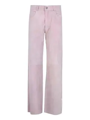 HAIKURE Suede Trousers - Pink