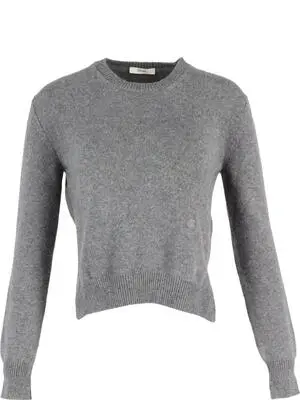 Celine Crewneck Cashmere Sweater - Grey