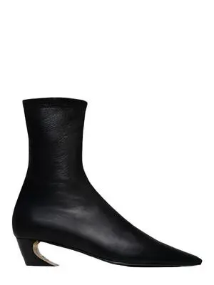 VANDA NOVAK Archiee Ankle Boots - Black