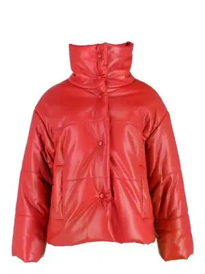 Nanushka Hide Puffer Jacket - Red