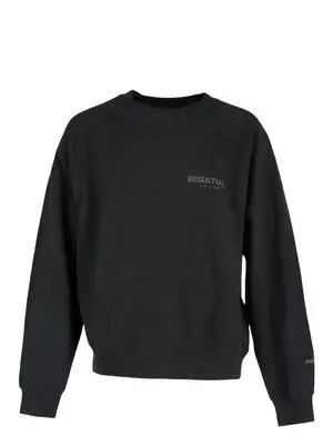 Fear Of God Logo-print Crewneck Sweater - Black