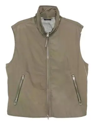 TOM FORD Zipped Vest - Green