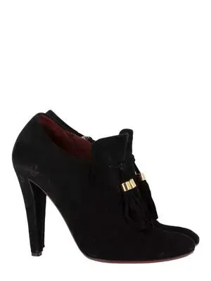 Gucci Mischa Tassel Detail Ankle Boots - Black