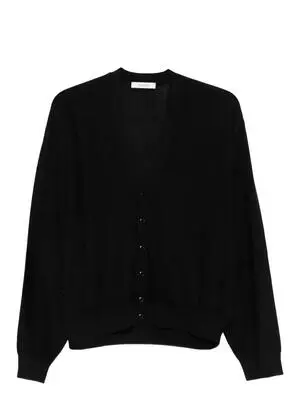 LEMAIRE Buttoned V-neck Cardigan - Black
