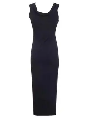 Emporio Armani Sleeveless Twisted Dress - Black