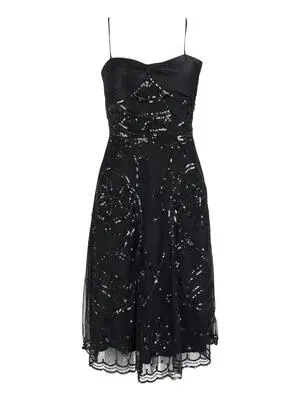 TEMPERLEY LONDON Sequin Embellished Dress - Black