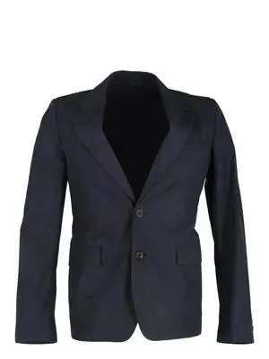 Alexander McQueen Wool Single-breasted Blazer - Blue