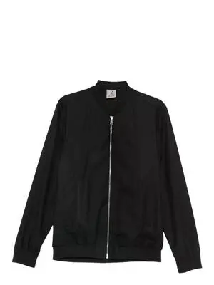 RHUN Zip-up Bomber Jacket - Black