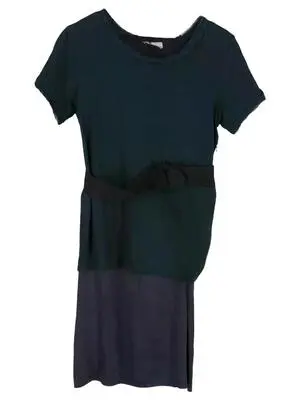 LANVIN Bow-belted Shift Dress - Green