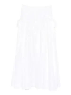 Sandro Tie-detail A-line Maxi Skirt - White
