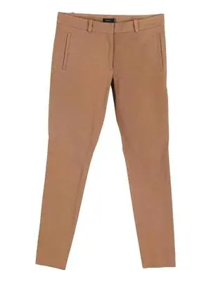 JOSEPH Mid-rise Skinny Trousers - Brown