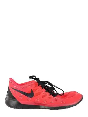 Nike Free 5.0 Lace-up Running Sneakers - Red