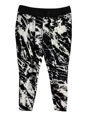 Helmut Lang Marble-print Trousers - Black