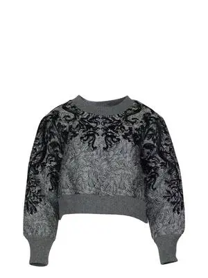 Dolce & Gabbana Embroidered Crew-neck Sweatshirt - Grey