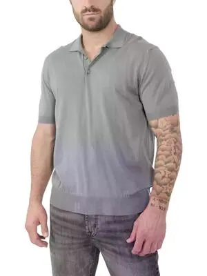 K-WAY Pleyne Short-sleeved Buttoned Polo Shirt - Grey