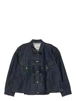 Sacai X Levis Cotton Denim Jacket - Blue