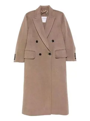 Max Mara Armonia Double-breasted Cashmere Coat - Neutrals