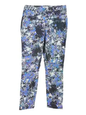Erdem Floral-print Slim Trousers - Blue