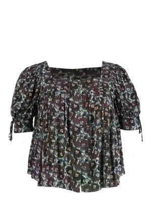 Ulla Johnson Lorraine Floral-print Blouse - Blue