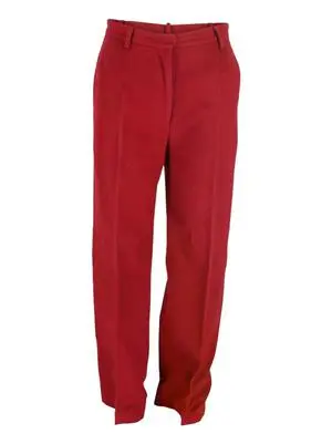 Max Mara Straight-leg Trousers - Red