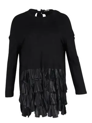 Miu Miu Long-sleeve Ruffled Blouse - Black