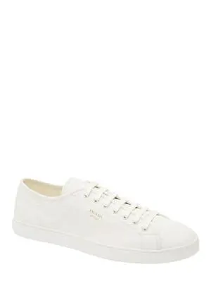 Prada Smooth Italian Calfskin Sneakers Avorio