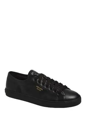 Prada Smooth Italian Calfskin Sneakers Nero