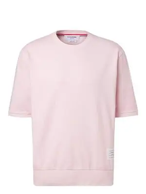 Thom Browne 4-bar Cotton Jersey T-shirt - Pink