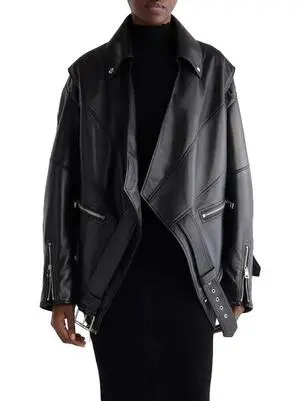 GIVENCHY Upside-Down Leather Jacket