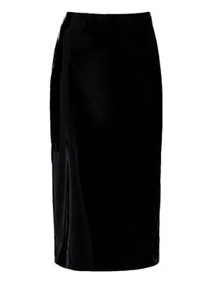 THE FRANKIE SHOP Samantha Coated Pencil Skirt - Black