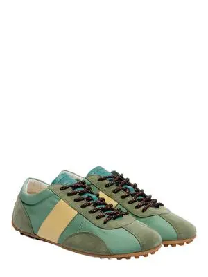 TOD'S Classic Suede-trimmed Sneakers - Green