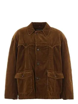 SAINT MXXXXXX Corduroy Boa Jacket - Brown