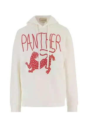Valentino Garavani Panther-print Sweatshirt - White