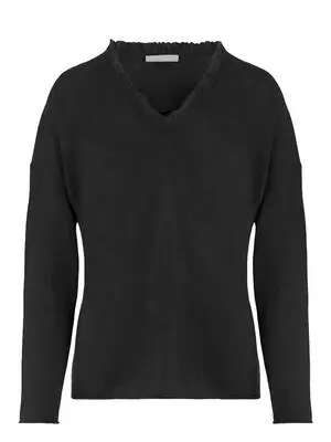 ALLUDE V-neck Sweater - Black