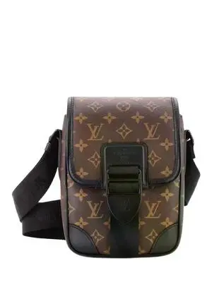 LOUIS VUITTON Archy Messenger Bag Macassar Monogram Canvas - Black