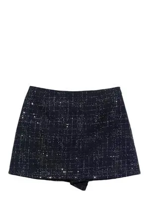 Maje Sequin-embellished Short Shorts - Black