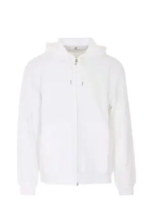 Brunello Cucinelli Zip-up Hoodie - White