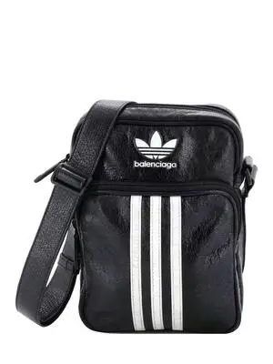 Balenciaga X Adidas Agneau Messenger Bag - Black