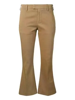 DONDUP Classic Cropped Flared Trousers - Neutrals