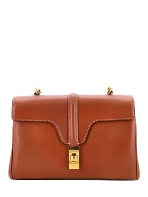 Celine Soft 16 Bag Smooth Calfskin Teen Shoulder Bag - Brown