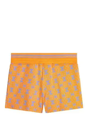 Dries Van Noten Ribbed Jacquard Shorts - Gold