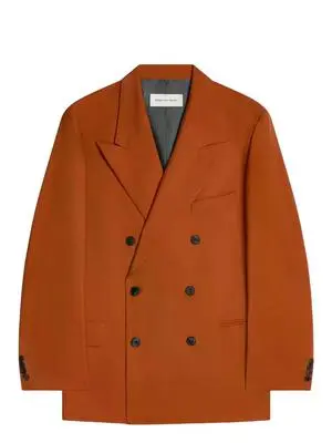 Dries Van Noten Oversized Double-breasted Blazer - Orange